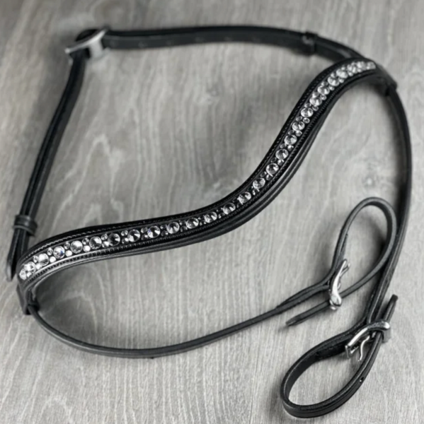 Bridle with White stones – Flying C Tack